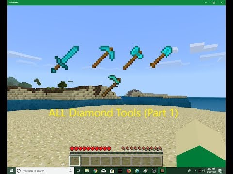 Minecraft: ALL DIAMOND TOOLS! - Part 1 - YouTube