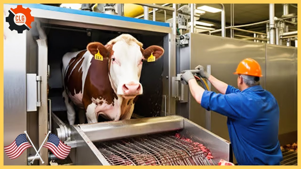 Modern Cow Slaughter Machine Using Super Advanced Machine!!! - Farming ...
