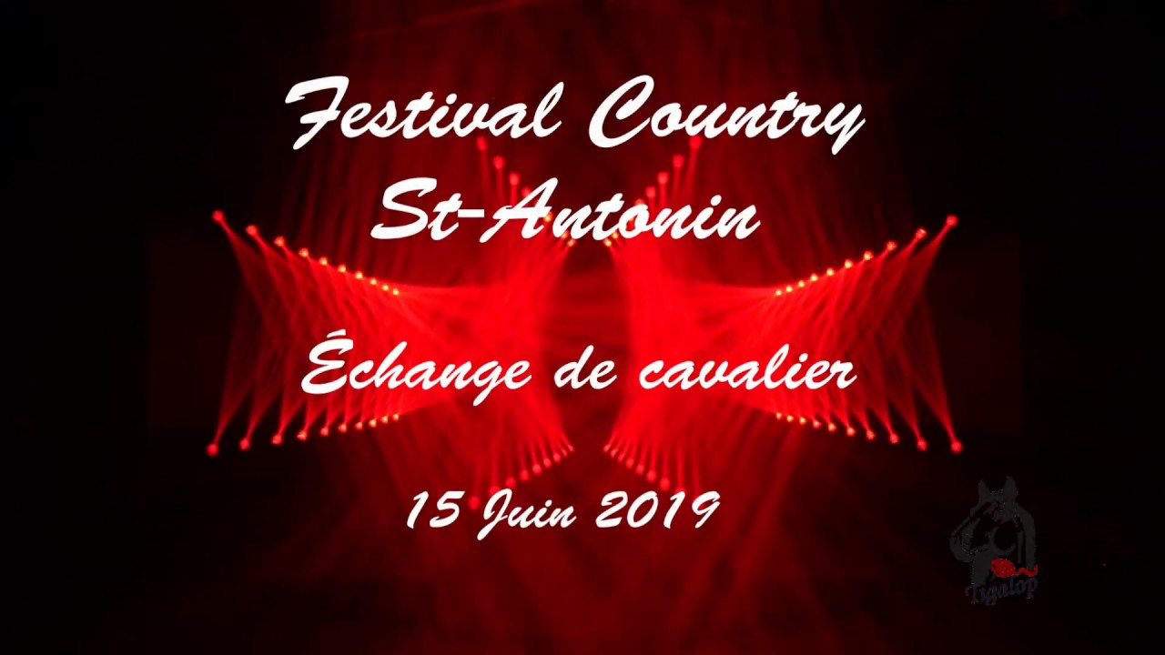 Festival Country St Antonin 2019, Échange de cavaliers, 15 juin 2019 ...
