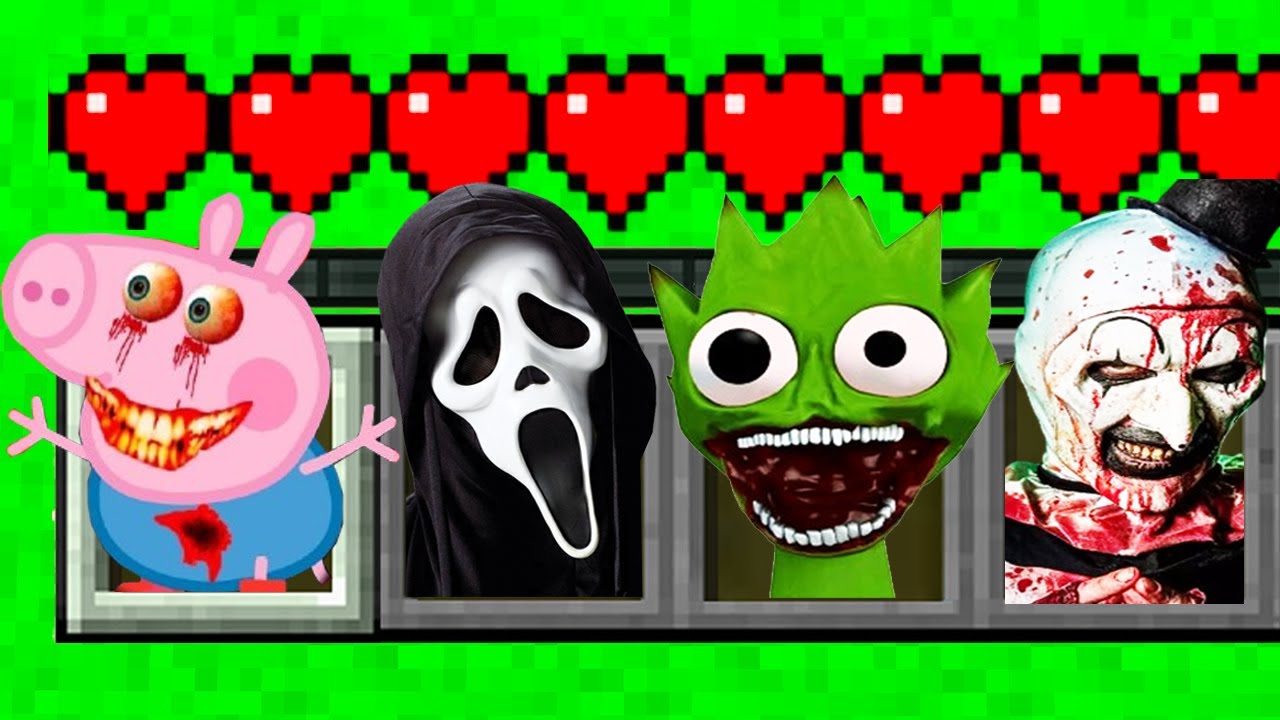 LES TRANSFORMATIONS INTERDITES DE GEORGE PIG.EXE, SCREAM, LIME SPRUNKI ...