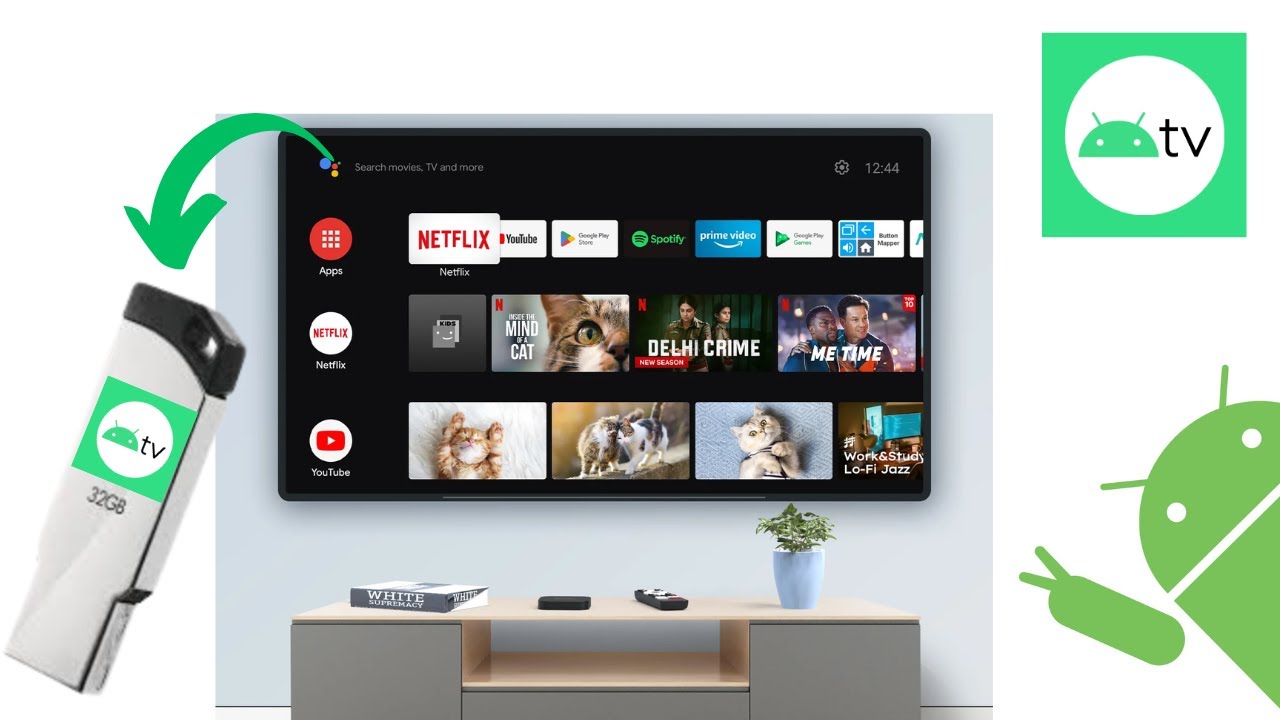 INSTALE O ANDROID TV no seu USB, ele roda diretamente do USB 2025 📺 ...
