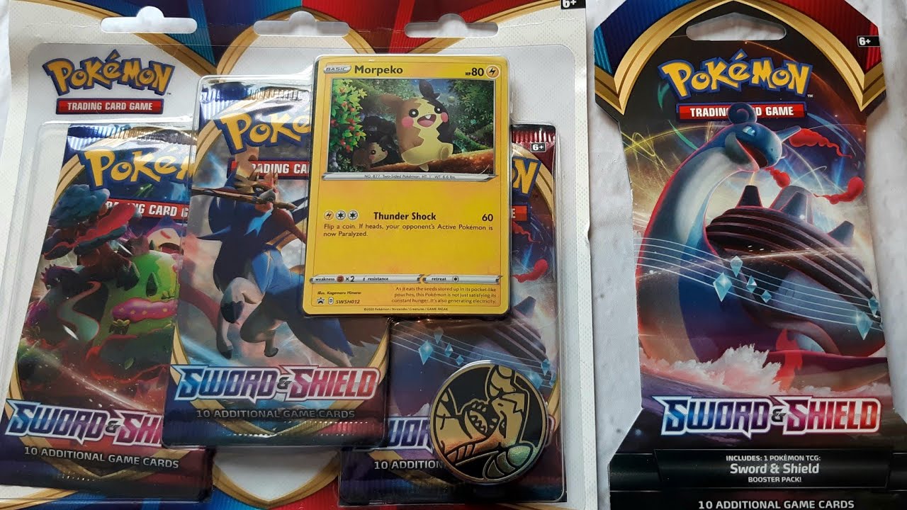*Sword and shield booster pack and coin collection opening* - YouTube