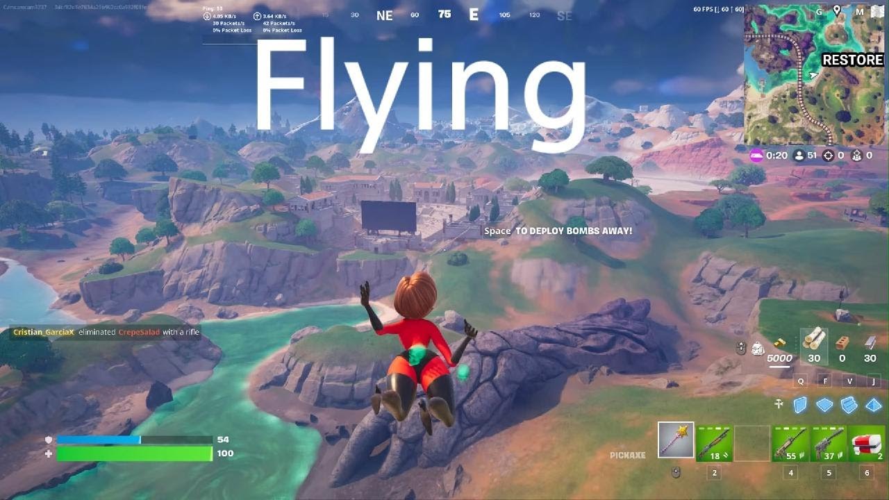 Fortnite flying glitch - YouTube