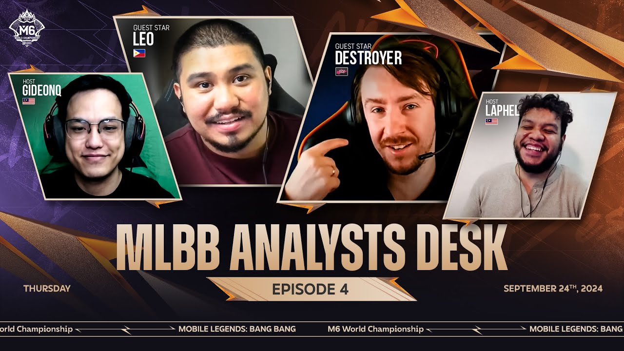 MLBB Analysts Desk Podcast Episode 4 ft Laphel, GideonQ, Leo, and ...