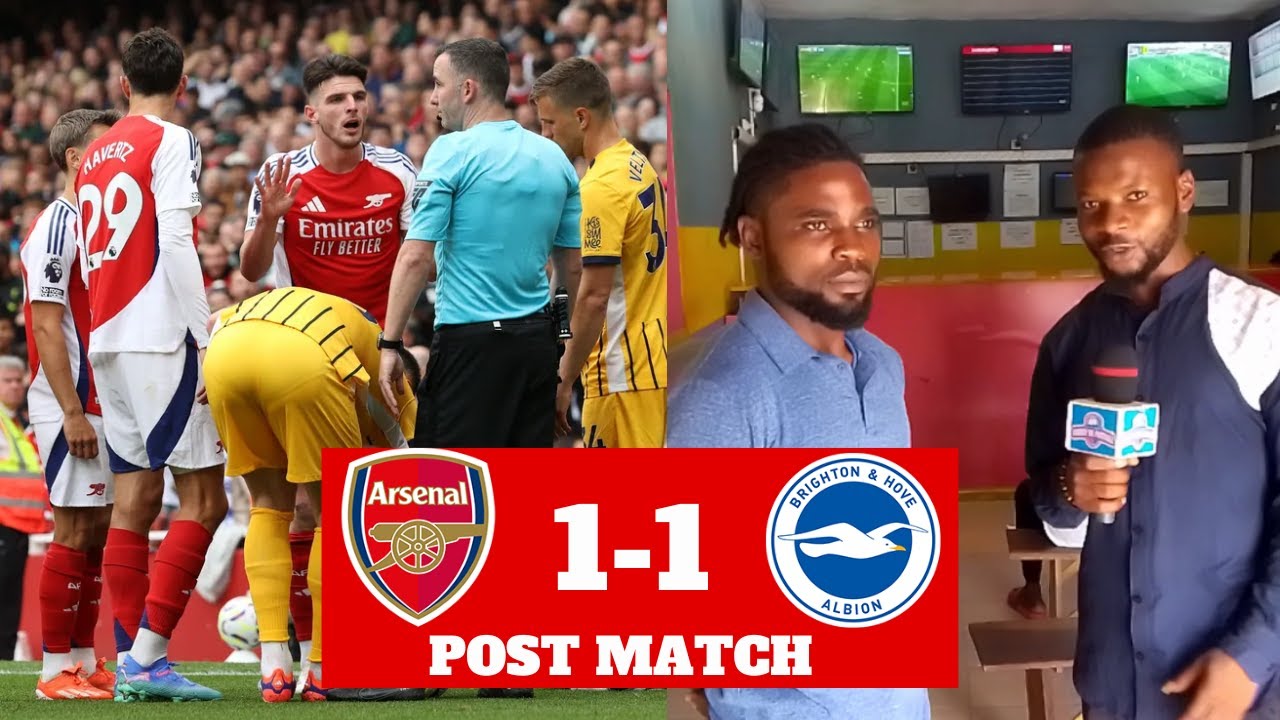 Arsenal vs Brighton 1-1 Post Match Interview Reaction Premier League ...