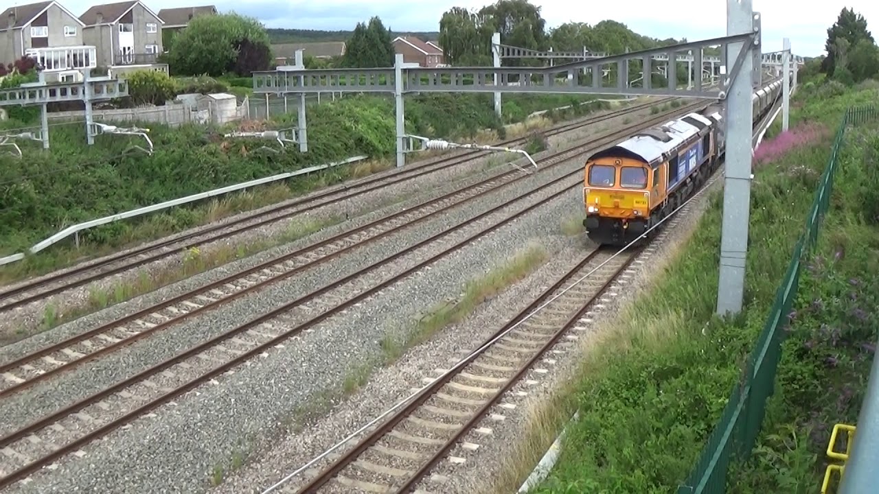 GBRf 66731 'Captain Tom Moore' NHS Loco - Magor - 08/07/20 - YouTube
