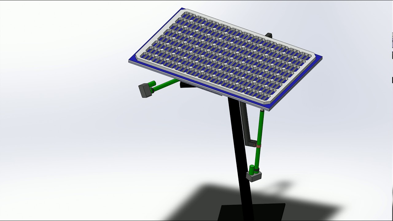 Solar Tracker SolidWorks Project - YouTube