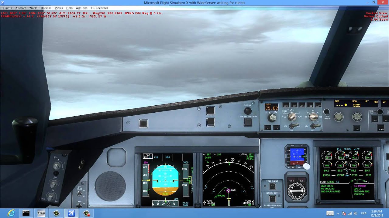 FSX tileproxy MANUAL PMDG APPROACH AND LANDING @LSZH ZURICH AND WILCO ...