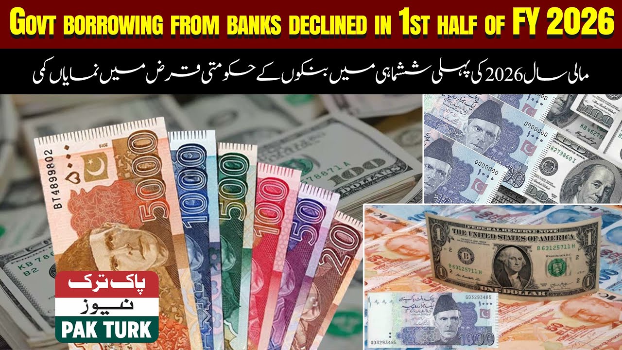 Govt borrows Rs672bn from banks in first half of FY26 - YouTube