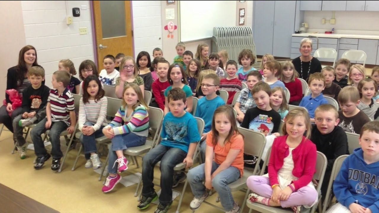 Abrams Elementary First Graders say Good Day Wisconsin - YouTube