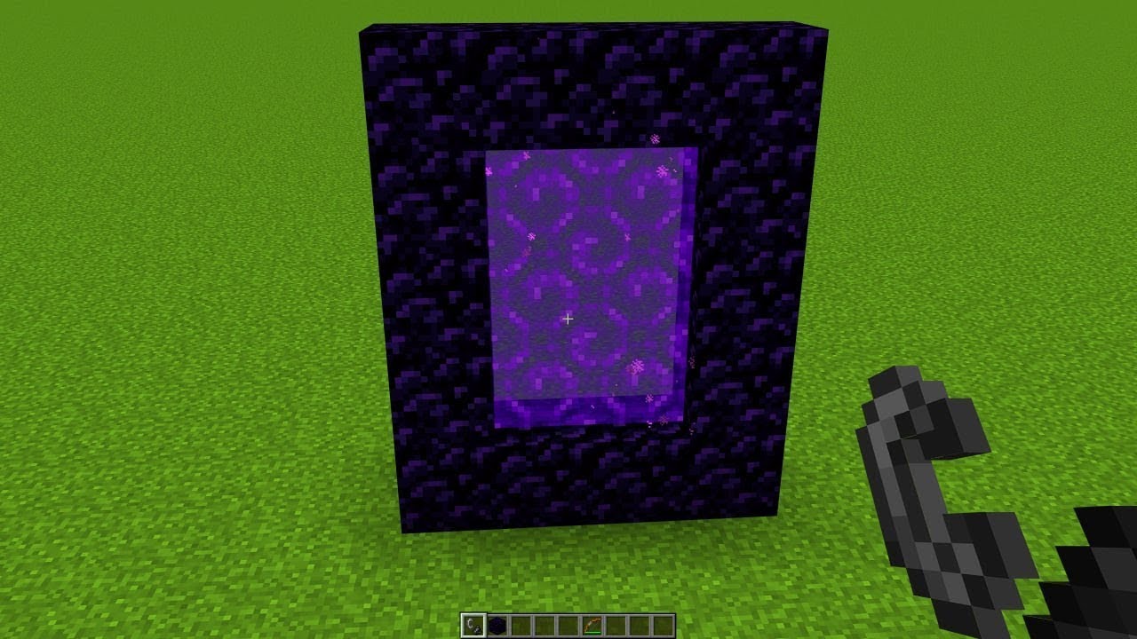 what if enter the nether portal in a flat world - YouTube
