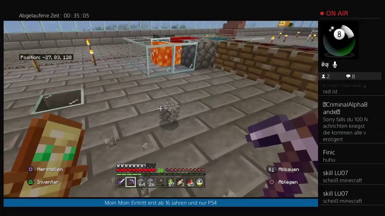 Abozocken mit Finic #16 [Minecraft PS4 Bedrock deutsch live ] - YouTube