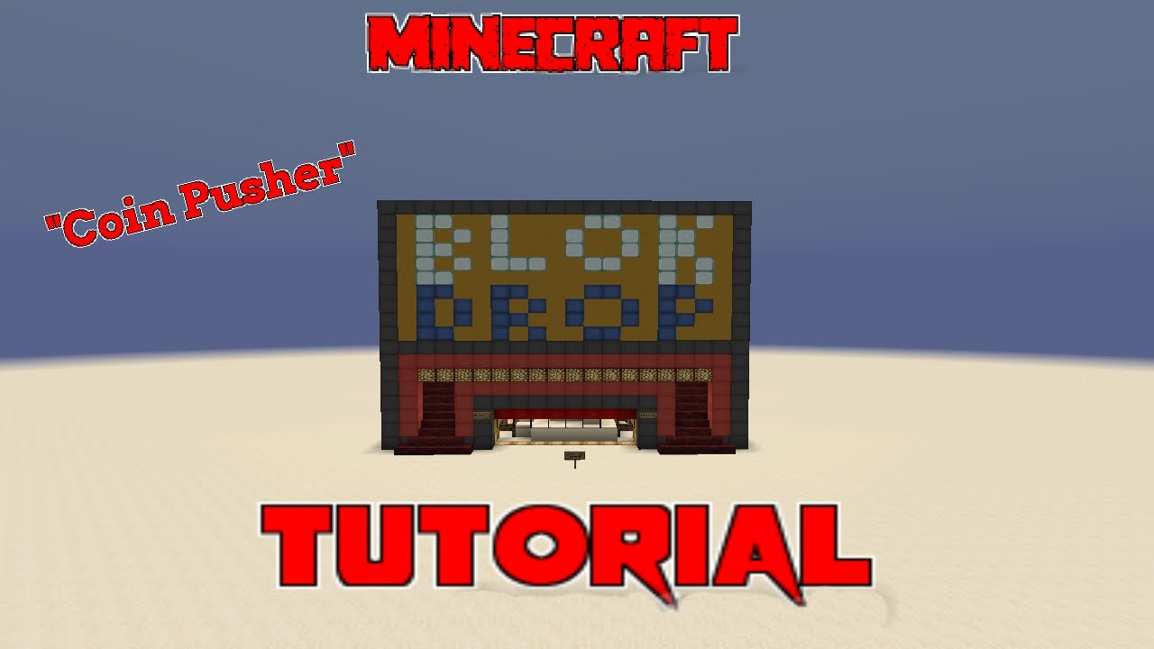 [Minecraft Tutorial] Minecraft Arcade! | "Blok Drop" | Minecraft Coin Pusher - YouTube