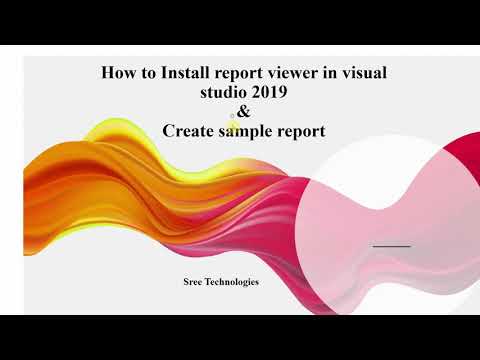 How to Install report viewer in visual studio 2019 - YouTube