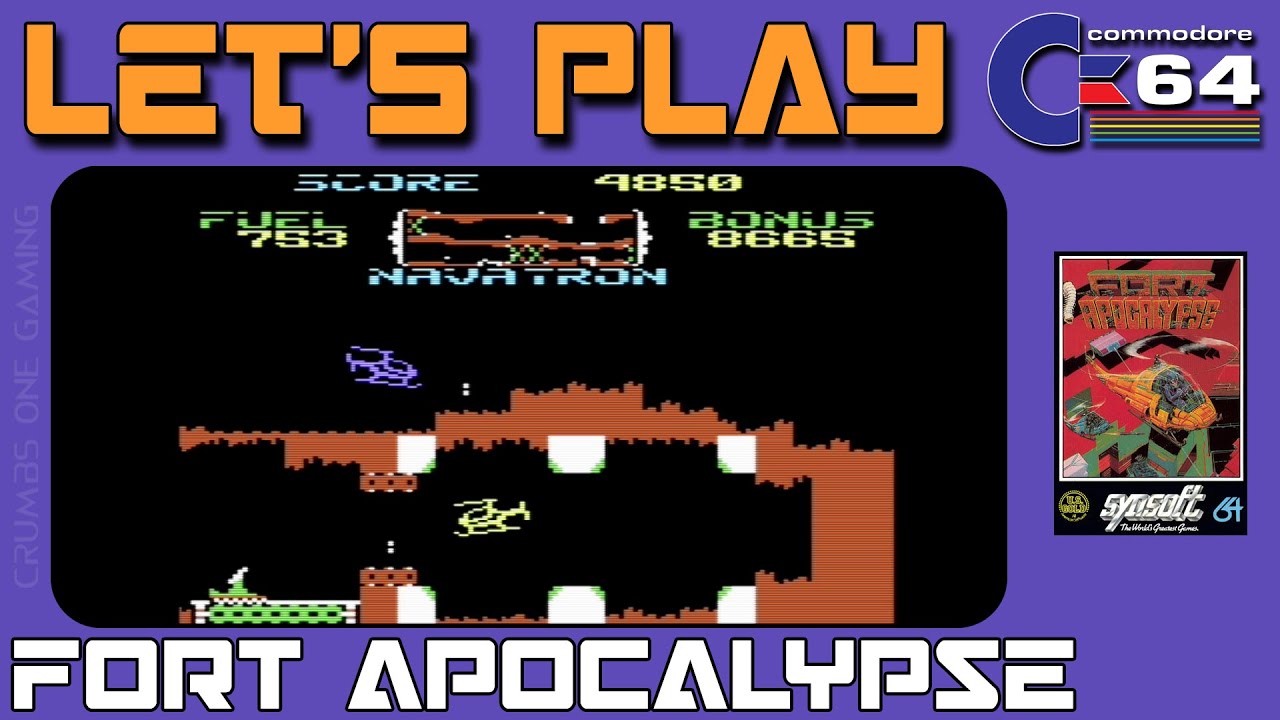 Let's Play Commodore 64: Fort Apocalypse - YouTube