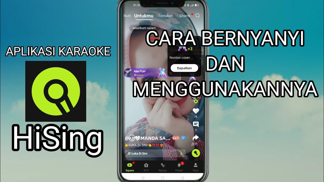 Aplikasi HiSing karaoke cara menggunakannya - YouTube