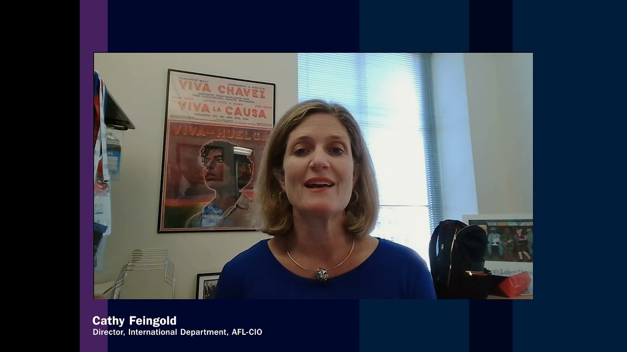 Catherine Feingold, Director of the International Department, AFL-CIO ...