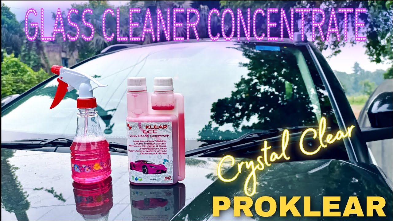 PROKLEAR Glass Cleaner Concentrate | Best car windshield glass cleaner ...