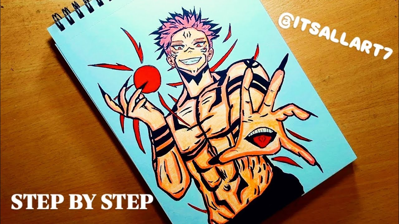 How to Draw Sukuna Full Body – Step-by-Step Tutorial for Beginners ...