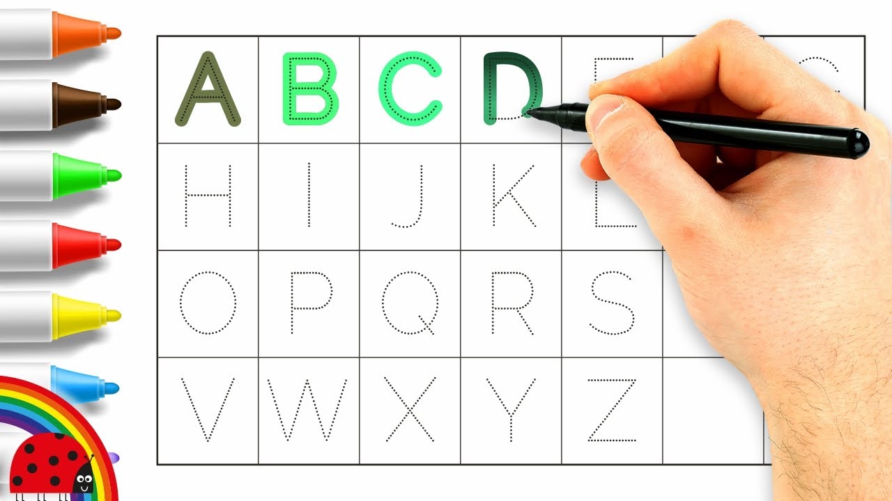 Learn the Letters of the English Alphabet from A to Z - YouTube