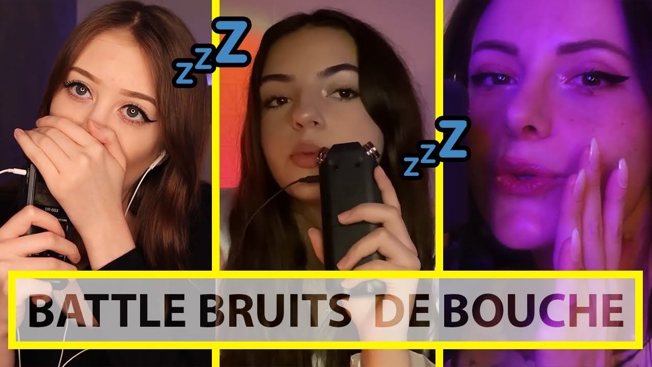 #ASMR -1H DE BRUITS DE BOUCHE INTENSES (battle @leachipie @ML_ASMR ...