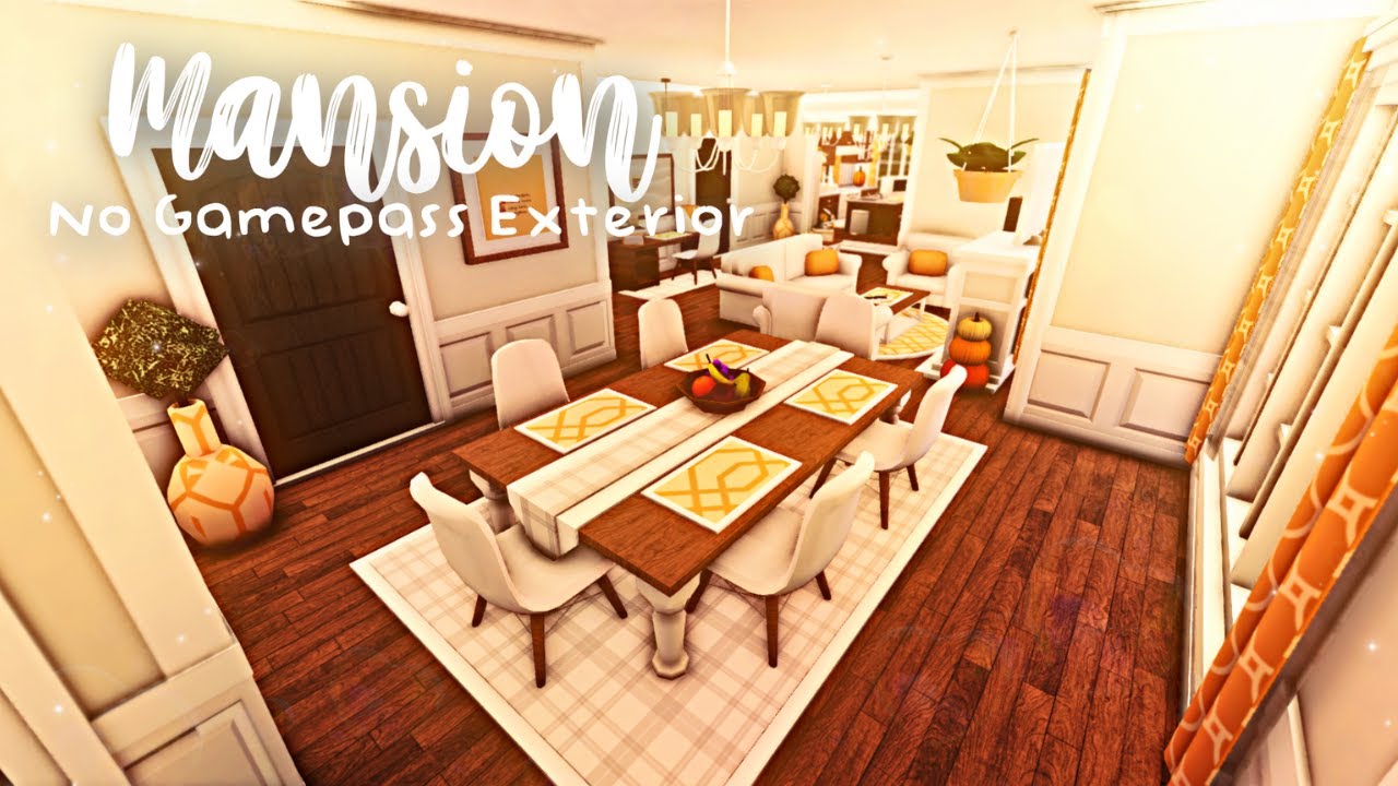 Roblox Bloxburg - No Gamepass Family Roleplay Mansion Interior - Minami ...
