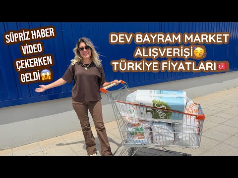 DEV BAYRAM MARKET ALIŞVERİŞİ🥳BEKLEDİĞİMİZ HABER GELDİ🥰APAR TOPAR MARKETTEN KAÇTIK
