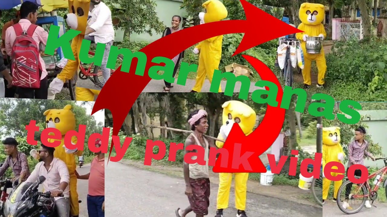 Kumar manas teddy prank comedy video full enjoyment college girl very nice 🙂🙂🙂 - YouTube