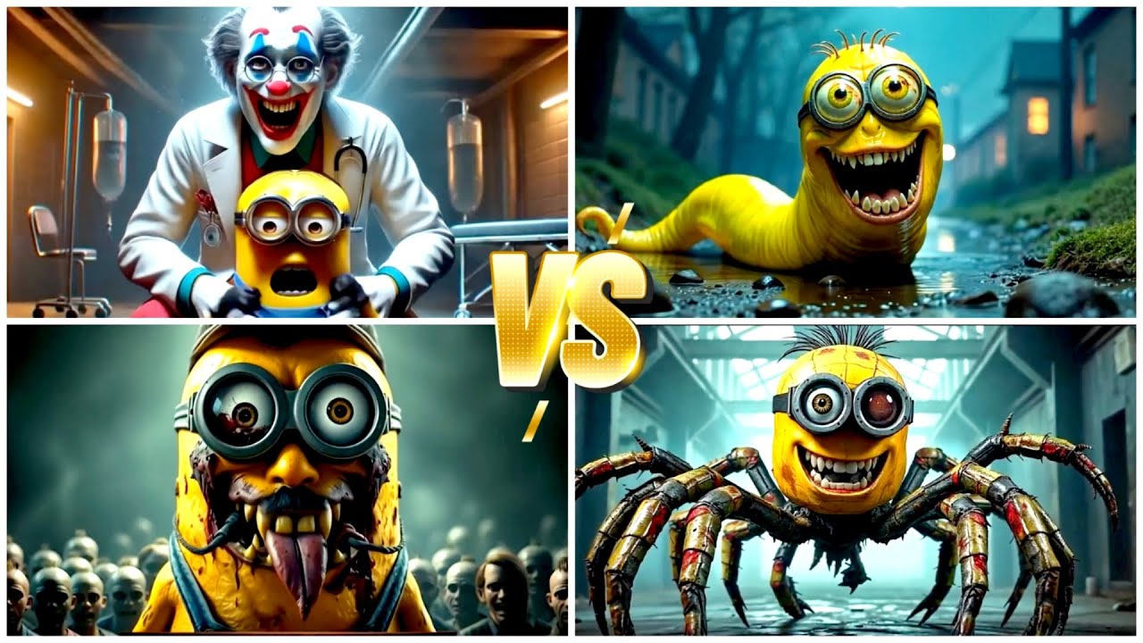 Zombie Minion 🆚 Croco Minion 🆚 Minion Exe 🆚 Spider Minion - YouTube