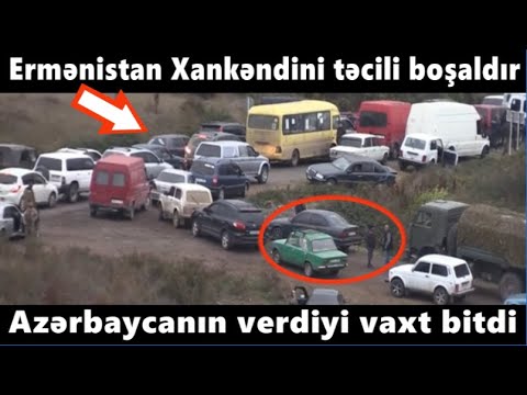 Ermenistan Xankendini tecili boşaldir - Ruslar TEŞVIŞDE...