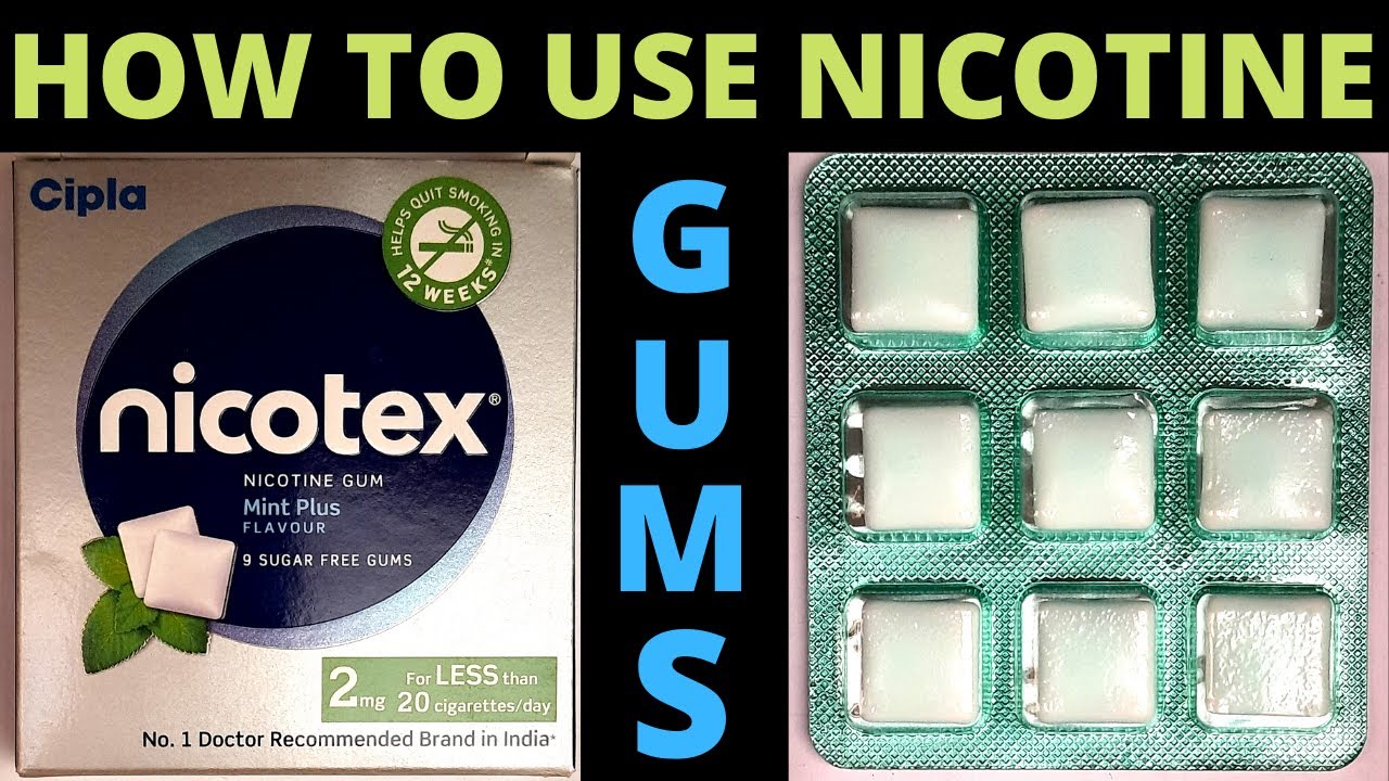 nicotex gum use in Hindi how to use nicotex 2mg gums site and facts ...