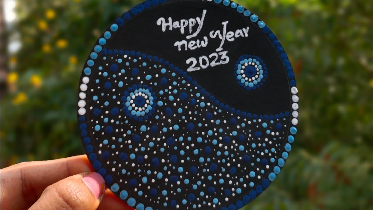 How to make Dot art| simple dot art painting for beginners| Dot art for ...