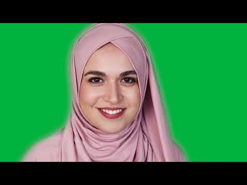 Muslim Girl (Ramadan Mubarek) Green Screen