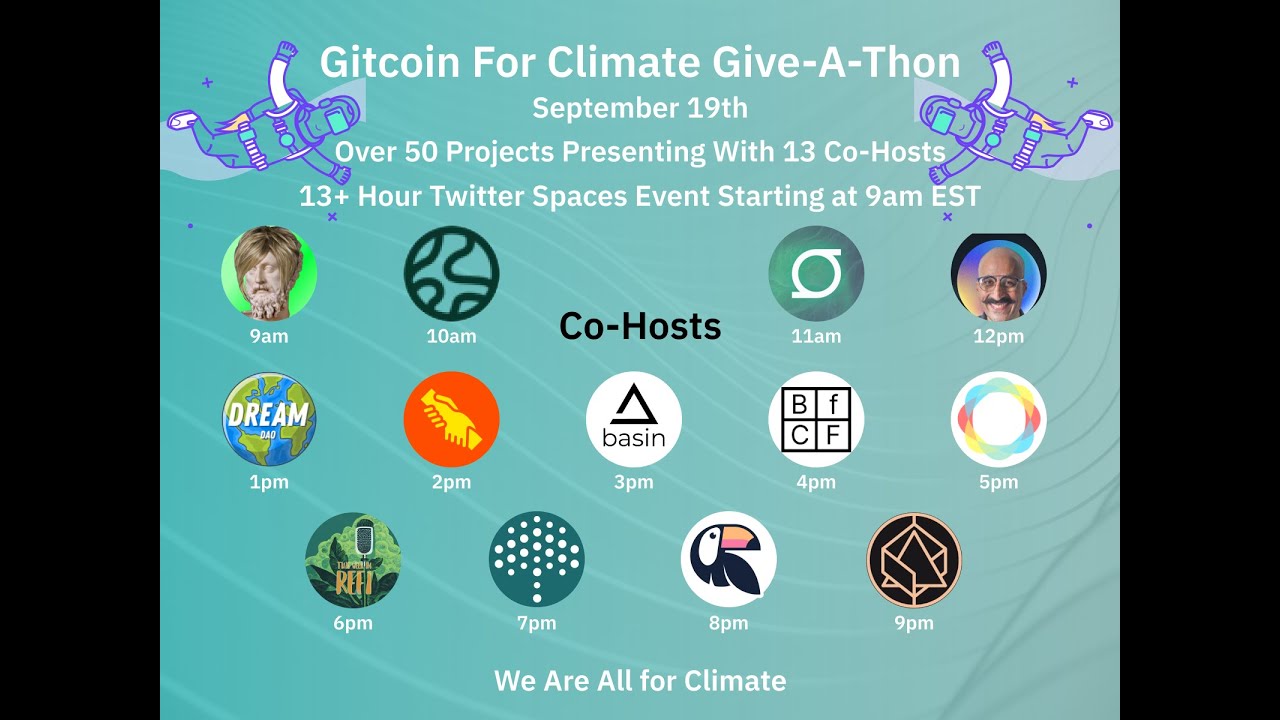 Gitcoin for Climate GR15 Give-A-Thon - YouTube