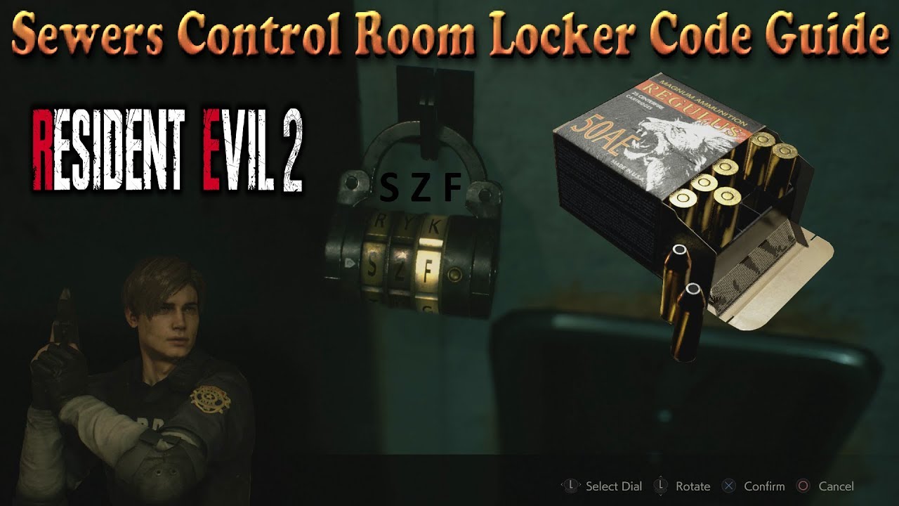 Resident Evil 2 Remake Sewers Control Room Locker Code Guide - YouTube