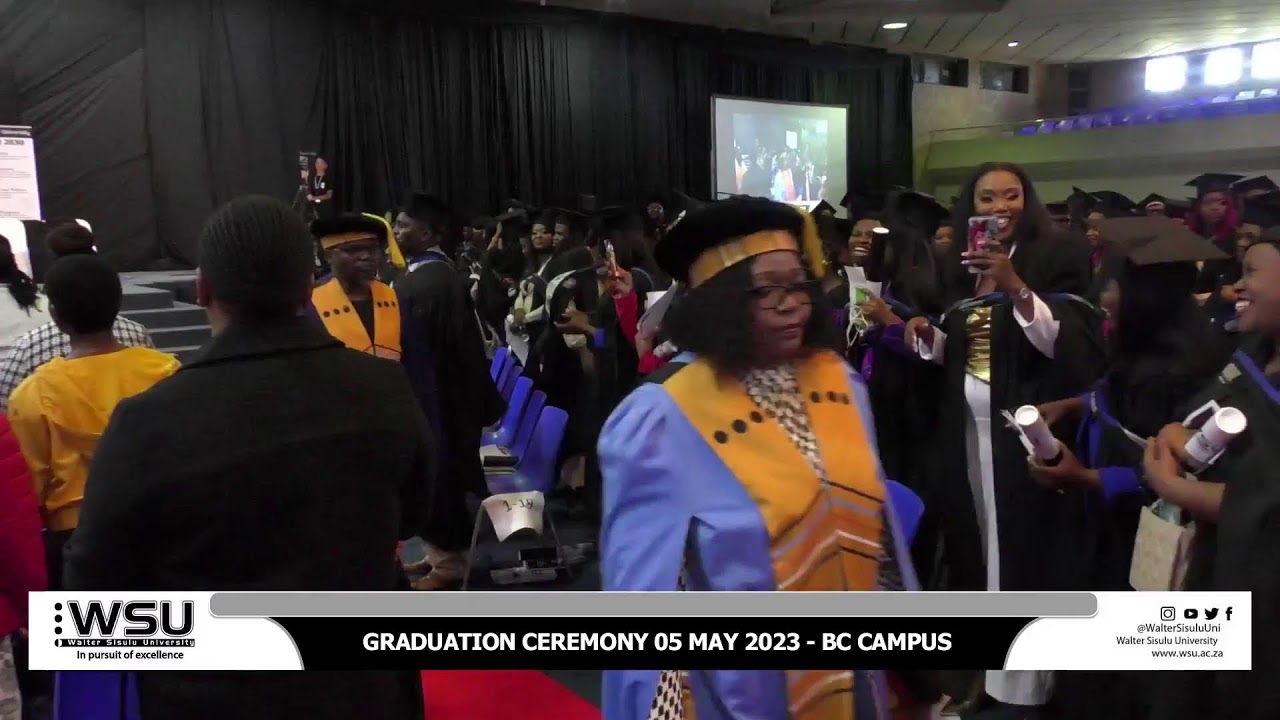 Walter Sisulu University Graduation 05 May 2023 - YouTube