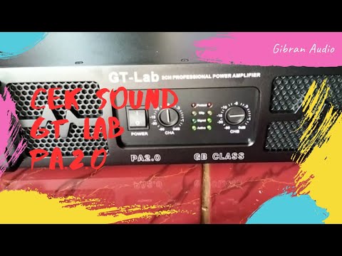 Cek Sound GT lab PA 2.0 Class GB - YouTube