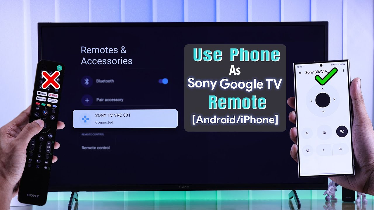 How to Turn iPhone or Android Mobile into a Sony Google TV Remote ...