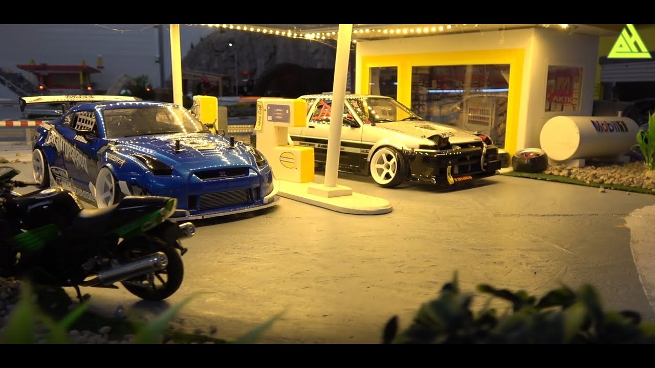 Rc Cars drifting Tandem/Train Action - YouTube