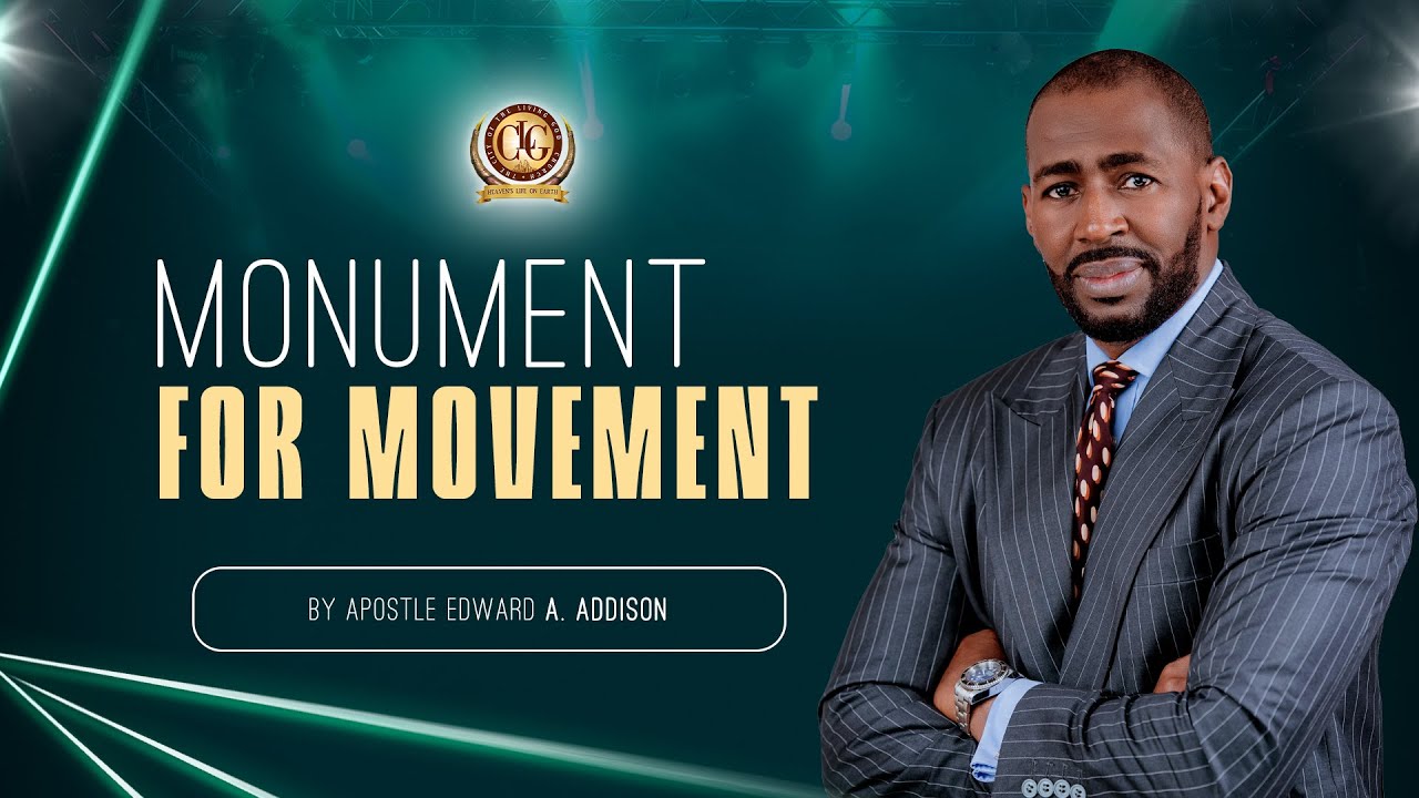 Monument for movement by Apostle Edward A Addison - YouTube