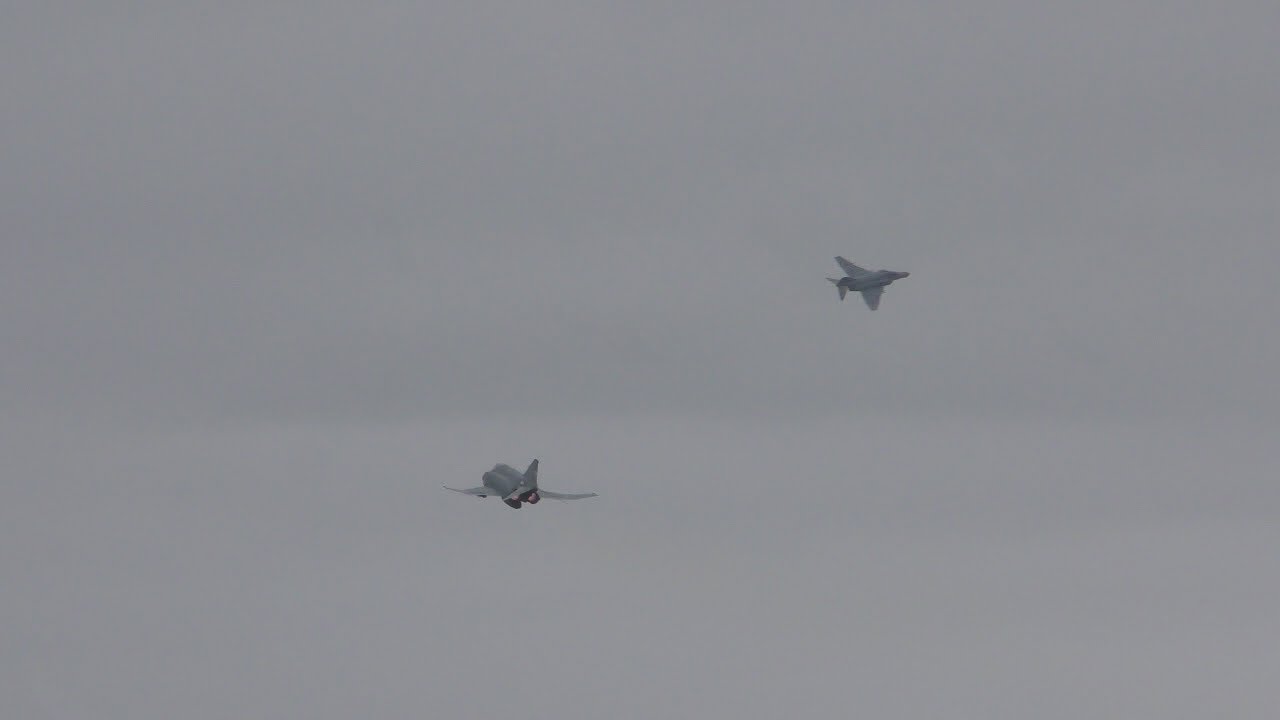 [4K] JASDF 7th Air Wing 302SQ F-4EJ takeoff @Ibaraki Airport rwy03L ...