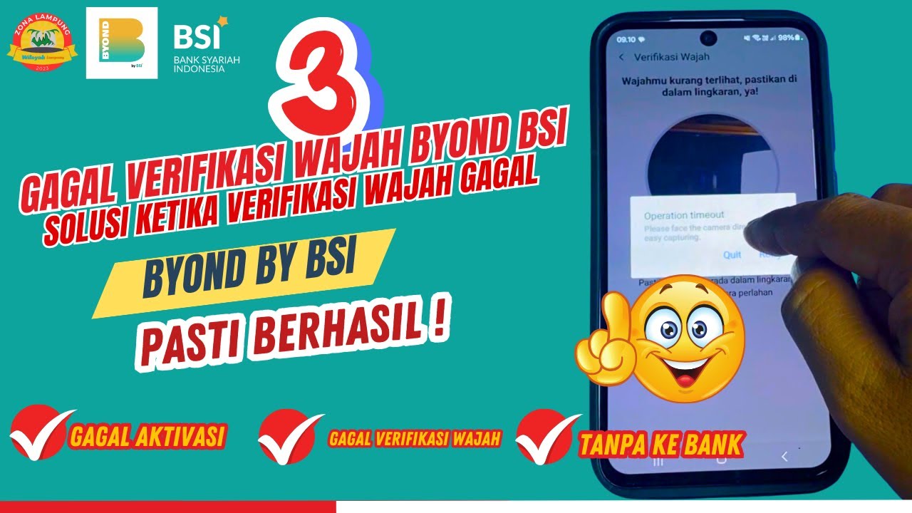 3 Cara Agar Tidak Gagal Verifikasi Wajah Byond BSI - YouTube