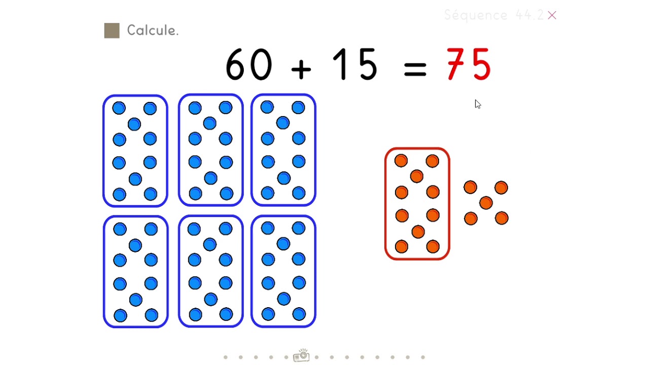 Maths Au CP : découvrir les nombres de 60 à 79 (2) - YouTube