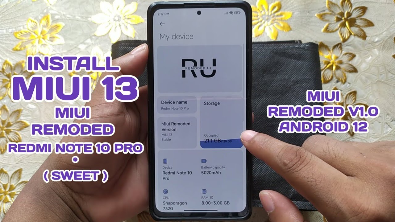 INSTALL MIUI 13 MIUI REMODED V1.0 | REDMI NOTE 10 PRO | MIUI REMODED ...