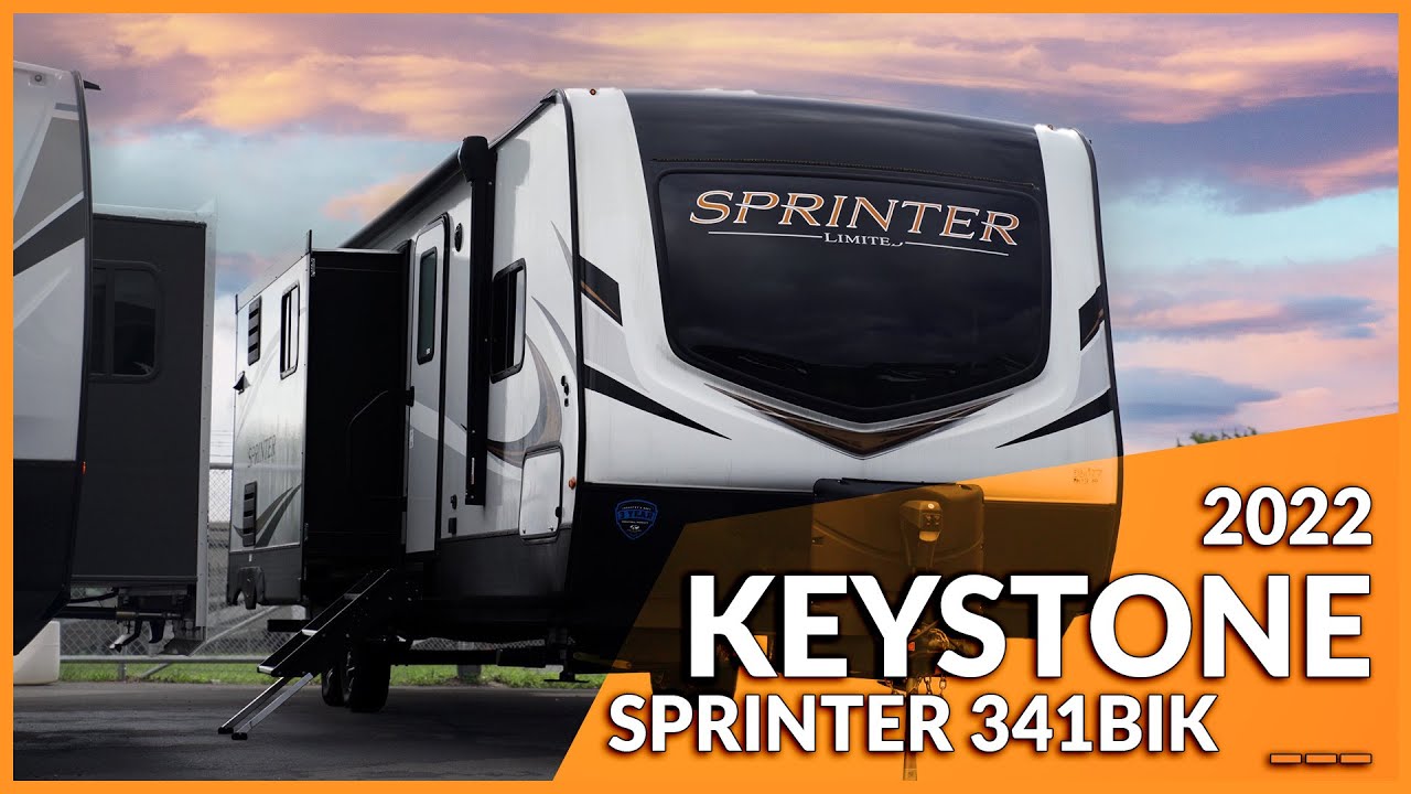 Massive Bunk Room! 2022 Keystone RV Sprinter Limited 341BIK Travel Trailer Tour | Beckley's RVs ...