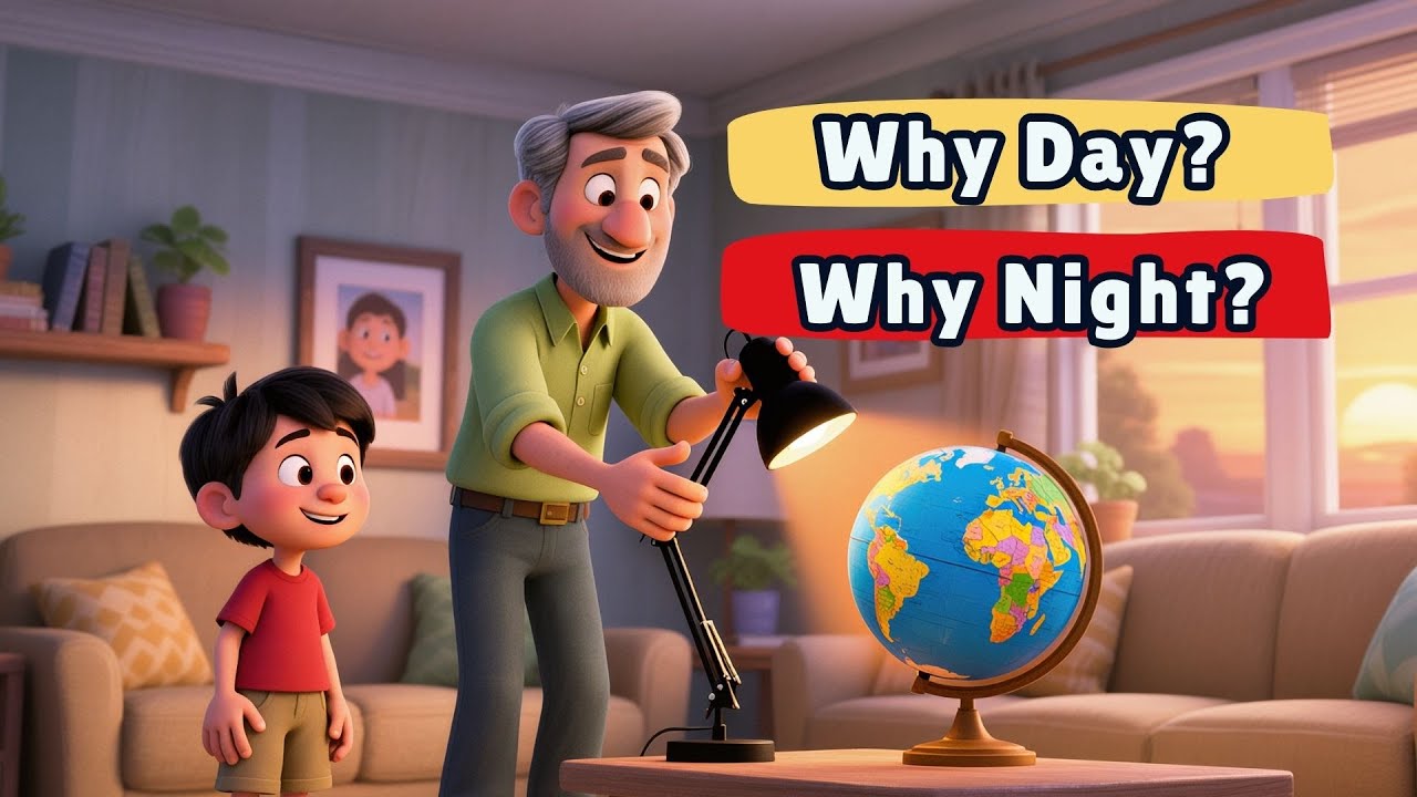 Why we have day and night on Earth | Why Day? Why Night ? | Story for ...