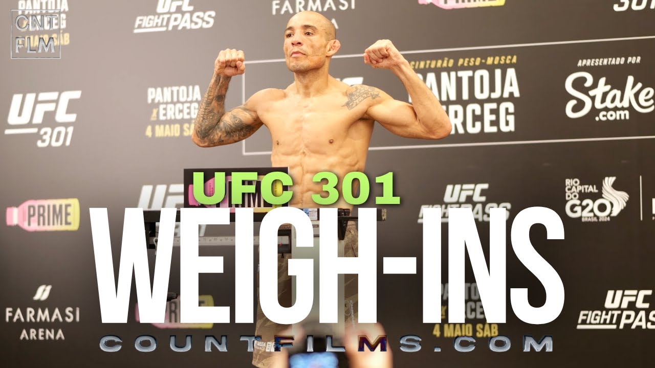 UFC 301: Pantoja vs Erceg Weigh-ins - #UFC301 - YouTube