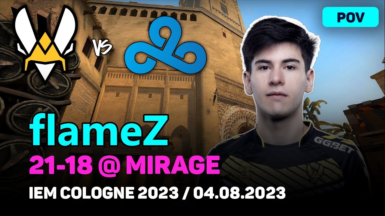 Csgo Pov Vitality Flamez 2118 Vs Cloud9 Mirage Iem Cologne 2023 Quarter Final Aug 4