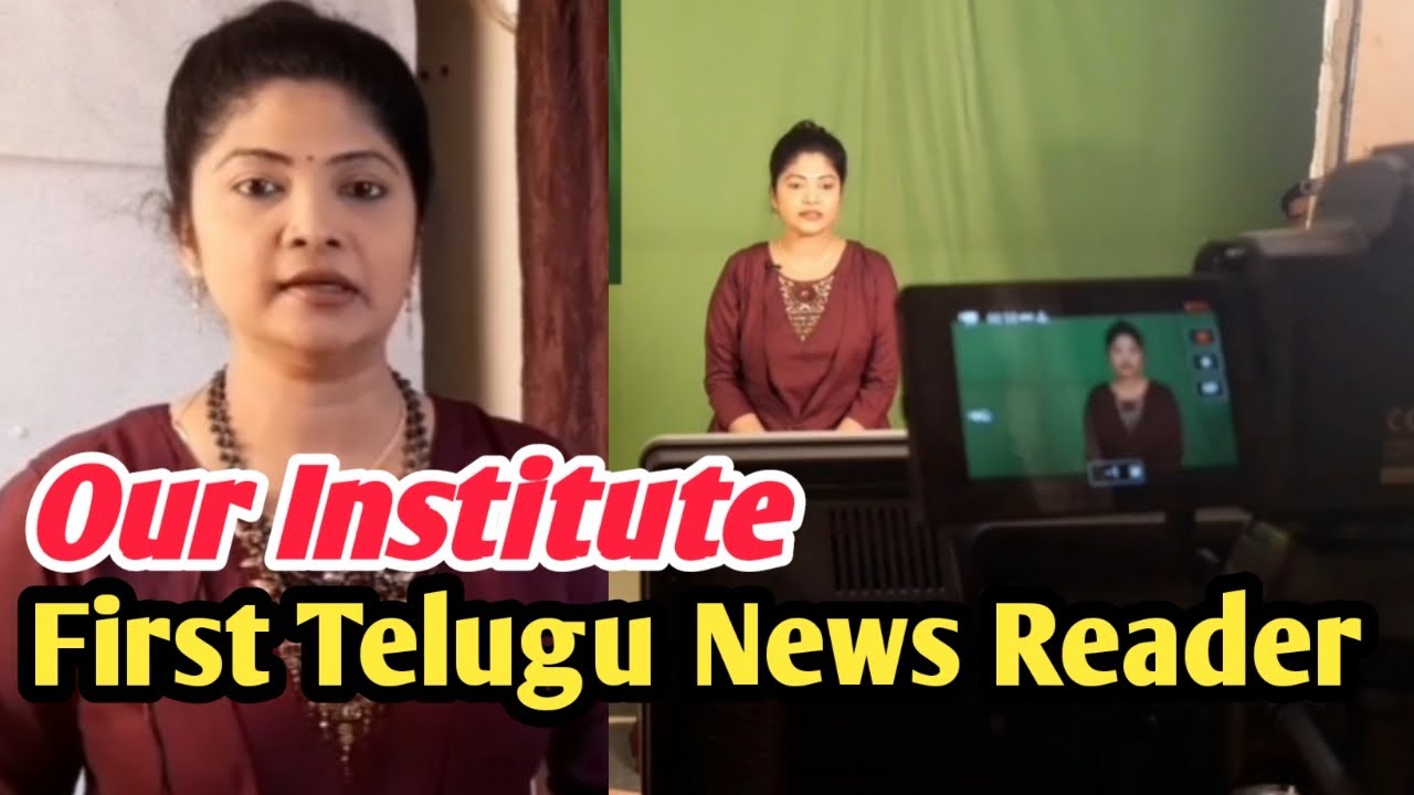 Our Telugu News Reader Coaching | Prompter Training | How to become a ...