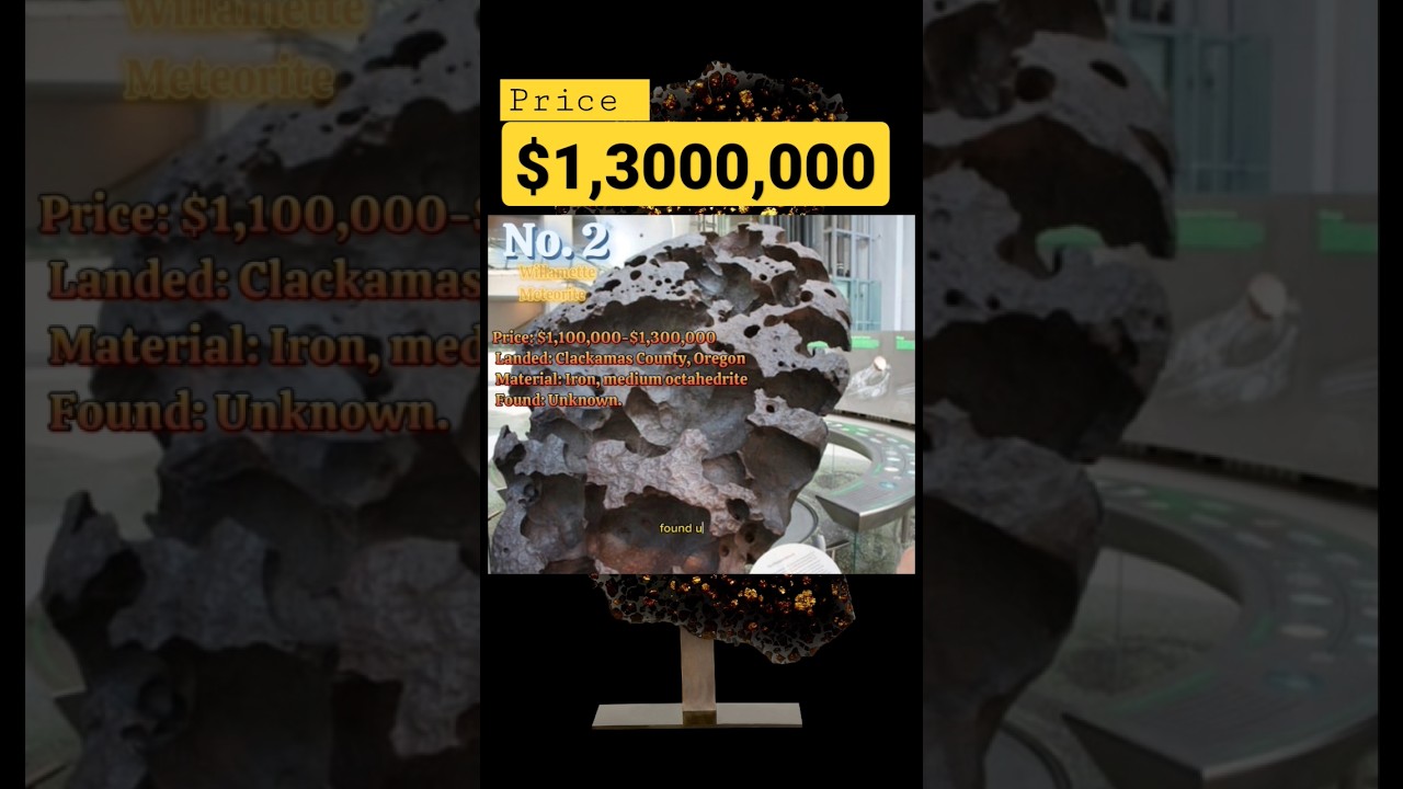 The 2nd most rare and expensive meteorite in the world. #meteor # ...